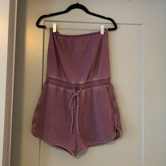 Forever 21 | Pants & Jumpsuits | Maroon Strapless Romper | Poshmark